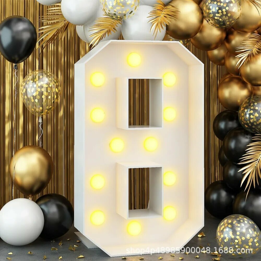 Гигантская светодиодная гирлянда для помещений, 60 см, 1 шт.