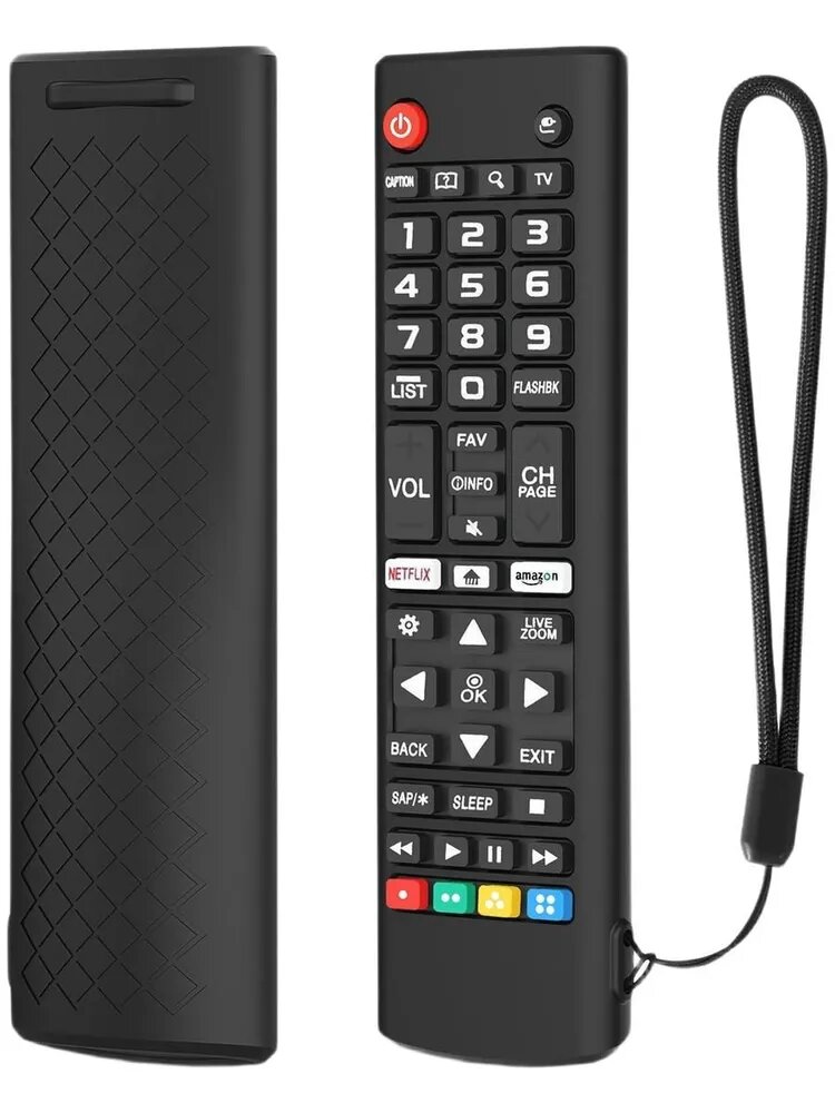 Силиконовый чехол для пульта LG AKB75095312 / AKB75375611 / AKB75675303, утолщённый, противоударный