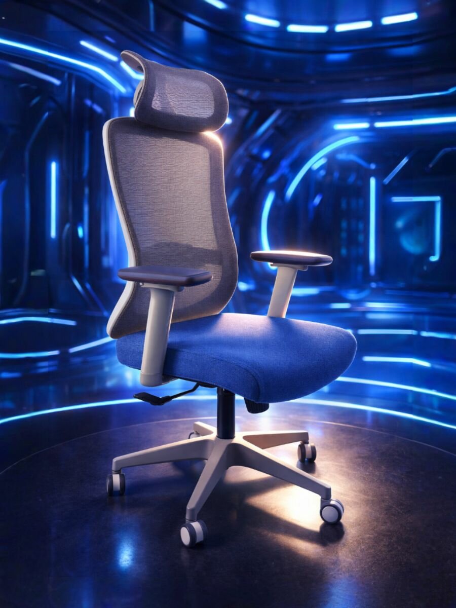 Офисное кресло SK-6251G, с подлокотниками, игровое, ортопедический эффект