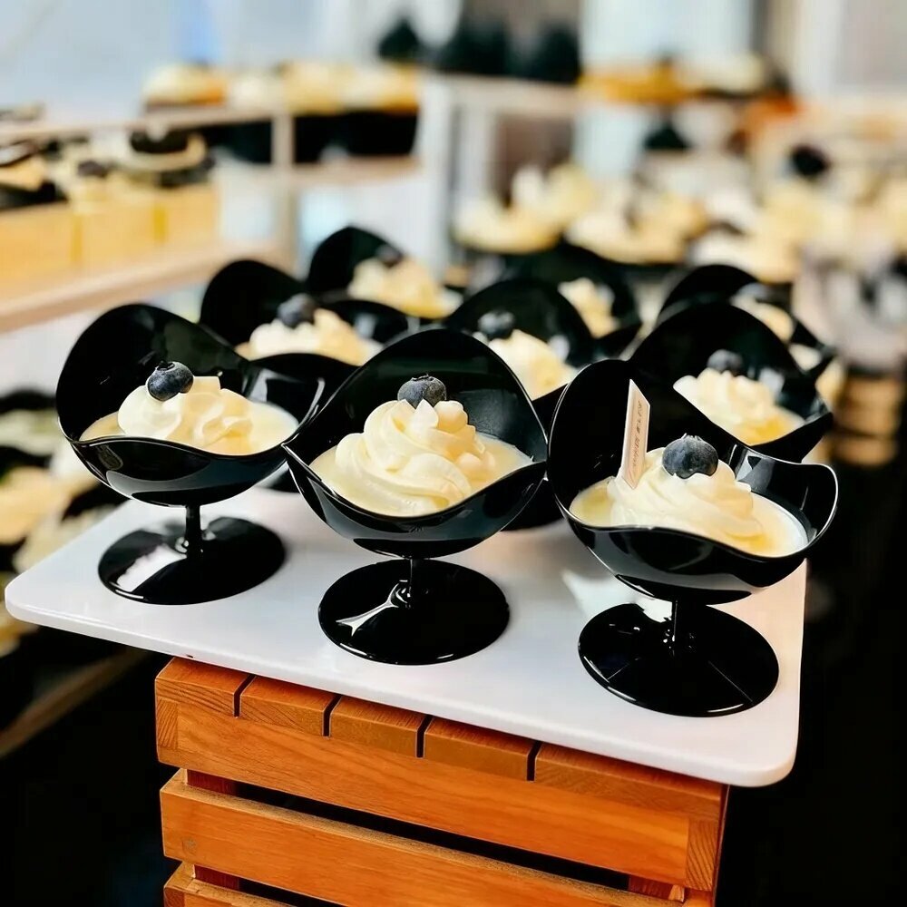 Креманка для мороженого одноразовая, набор 10 шт, 60 мл, для десертов, трайфлов, посуда для фуршета