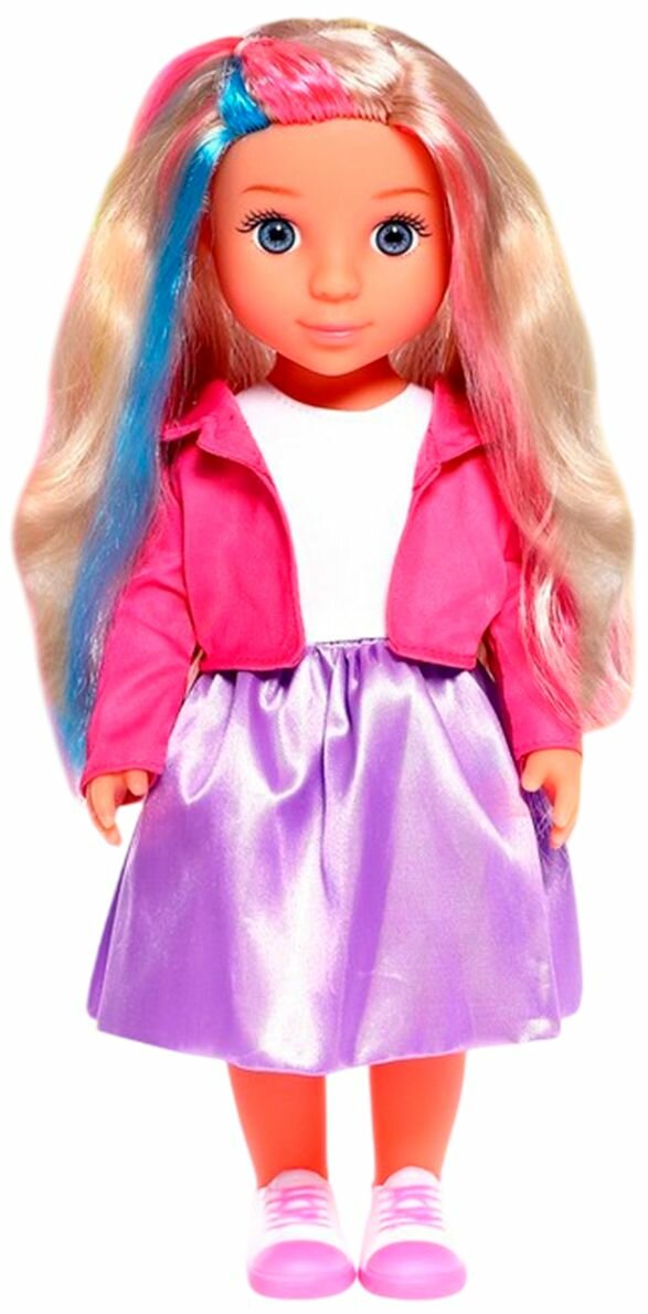 Детская классическая кукла "Любимая подружка Радужная" с подвижными руками и ногами, пластиковая куколка в одежде для девочки, длинные волосы для причёсок, высота 32 см