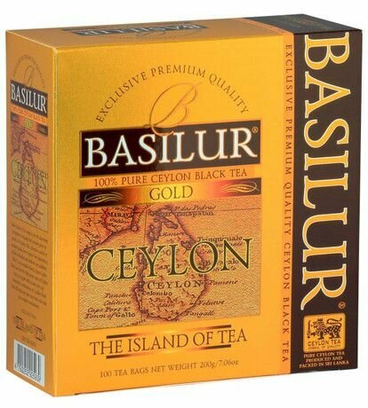Чай Basilur 200 гр Ceylon черный (2г x 100шт)