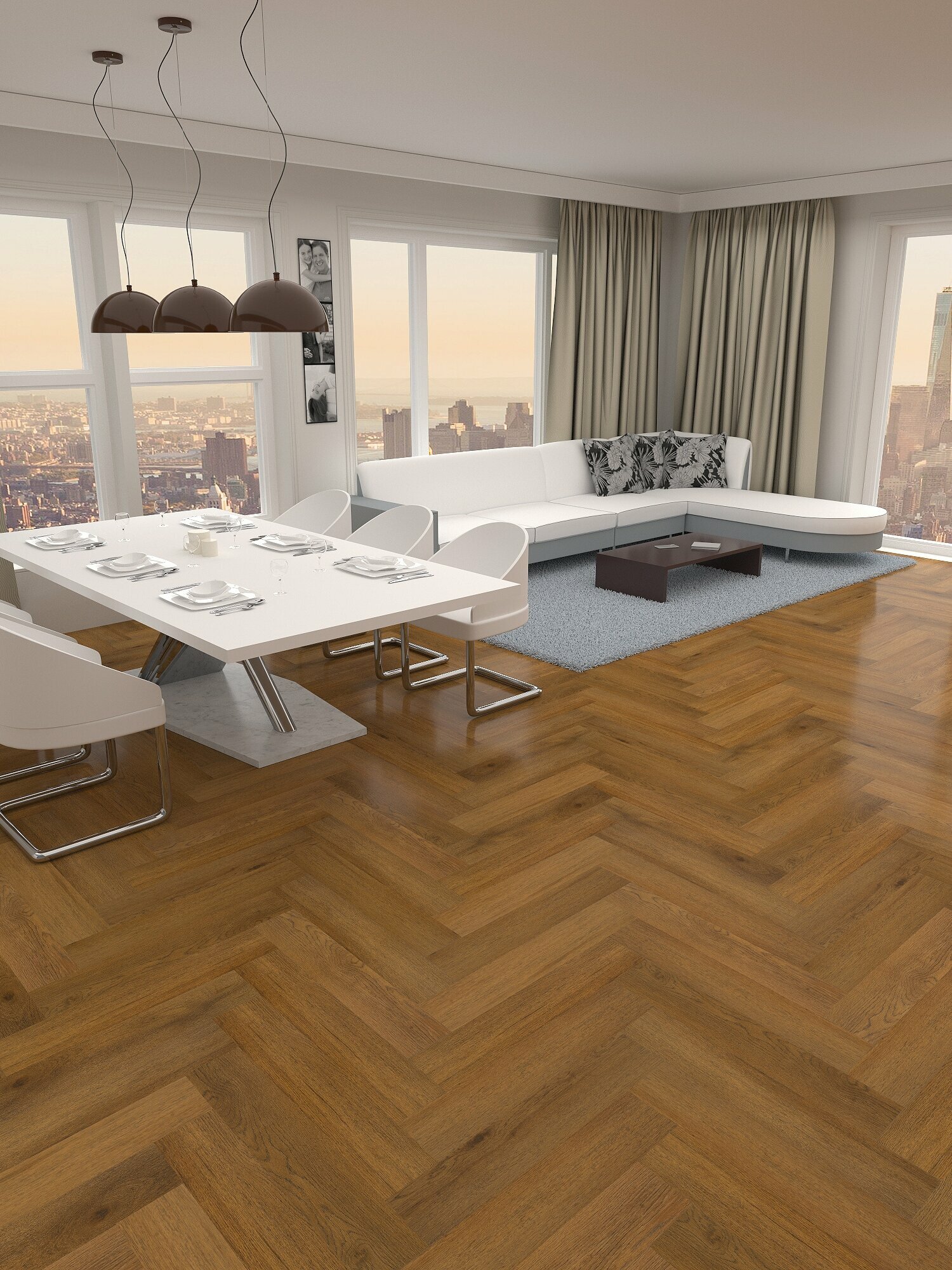 Кварц виниловый ламинат Конинг VKFH 62 43 класс, водостойкий (цена за кв. метр)