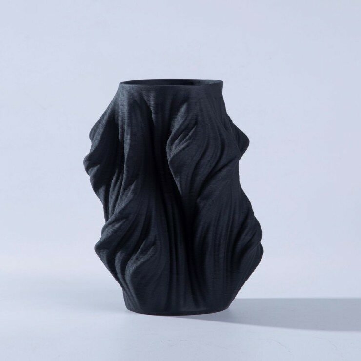 Минималистичный креативный нерегулярный 3D-печатный керамический вазон, современный мягкий декор, модель для дома, офиса, искусственная цветочная ваза