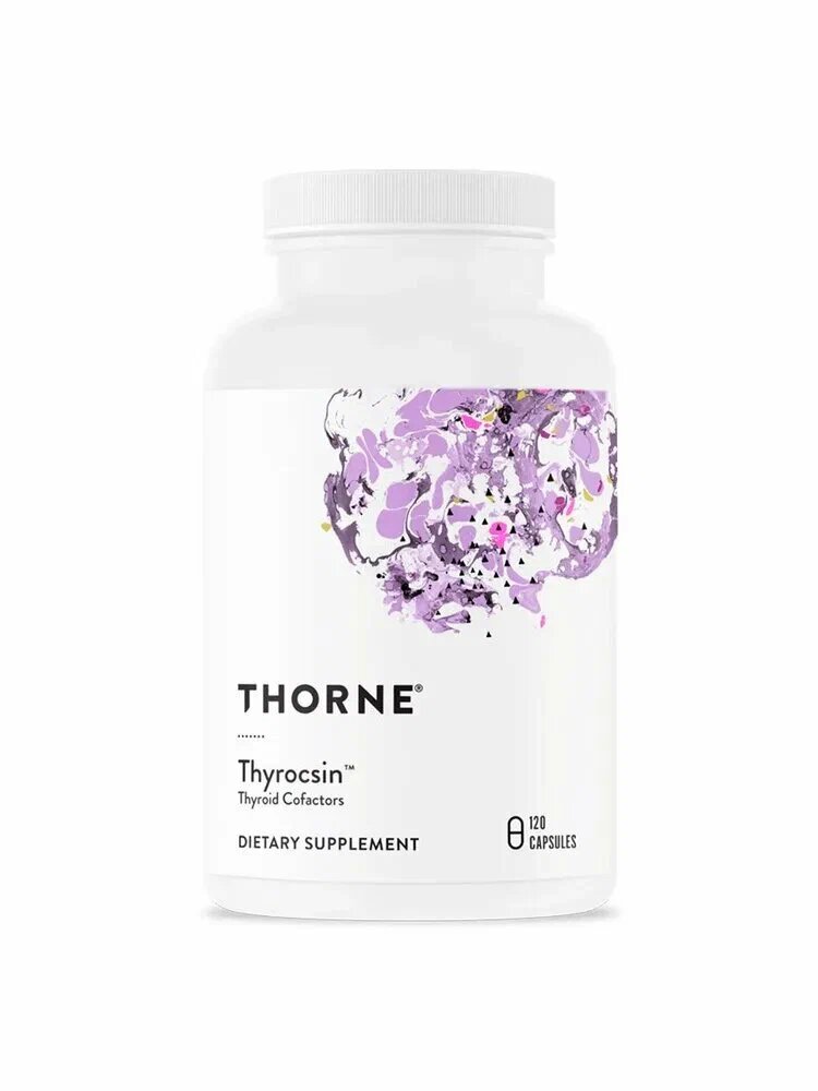 Витамины Thorne Thyrocsin, для щитовидной железы, капсулы, 120 шт.