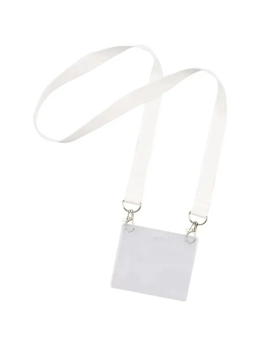 Горизонтальный прозрачный карман для бейджа