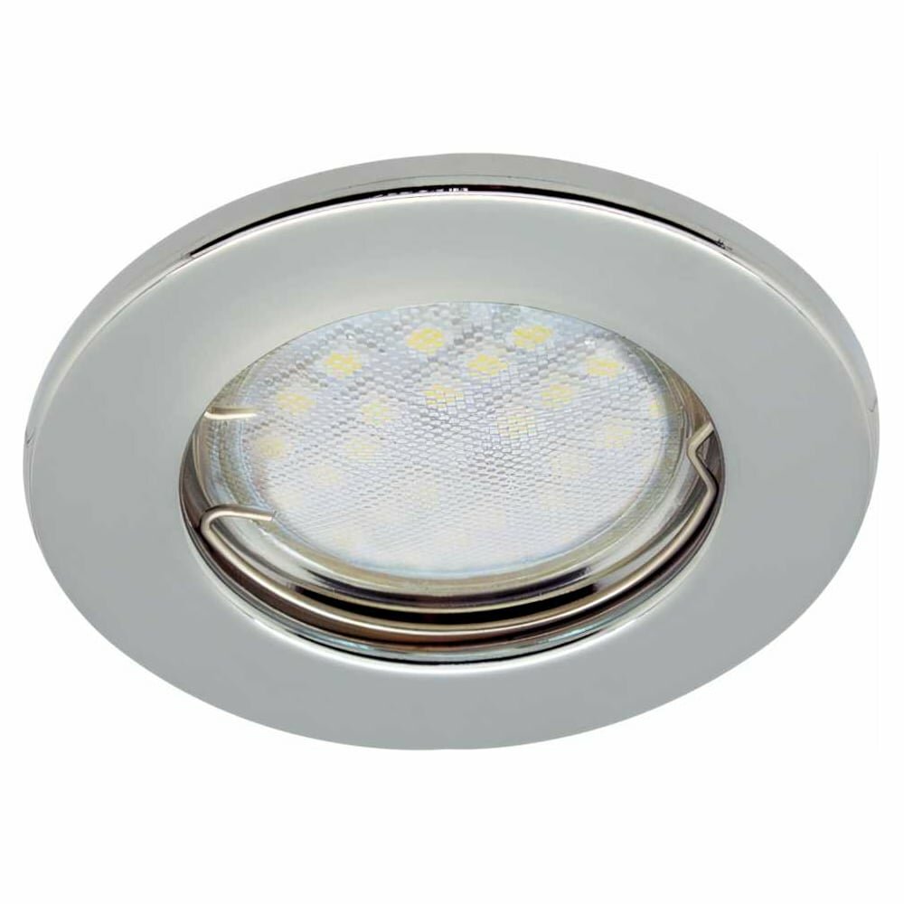 Встраиваемый светильник Ecola Light MR16 DL90 GU5.3 плоский Хром 30x80 /кd74/ FC1611EFY