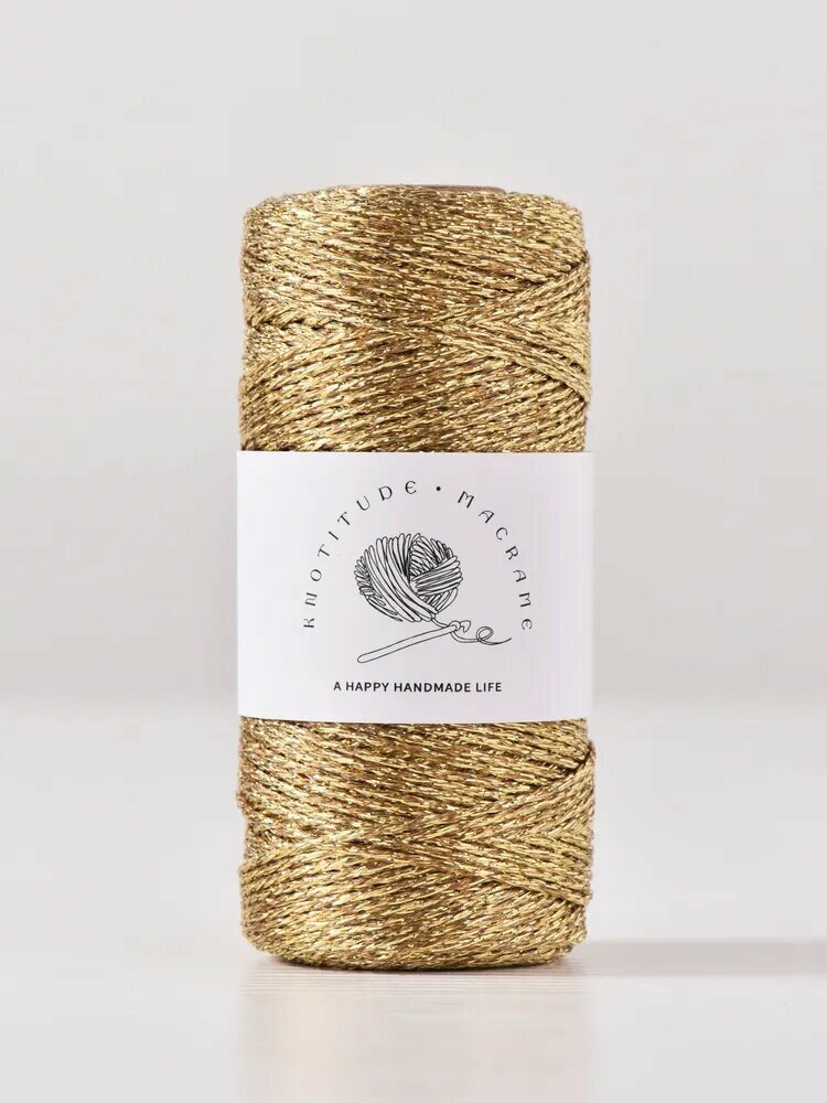 Металлическая нить 1 мм, 100 м, полиэстерная для упаковки и декора