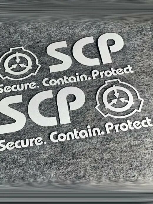 Прочные Наклейки с Логотипом SCP