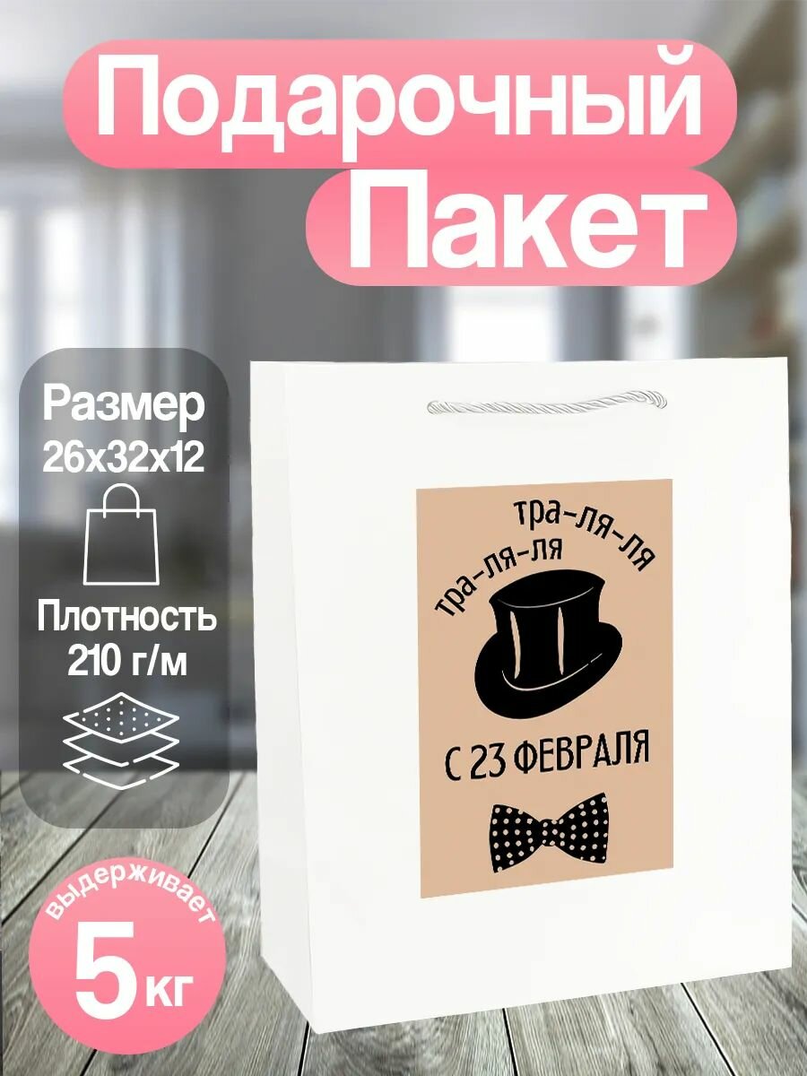 Пакет подарочный на 23 февраля