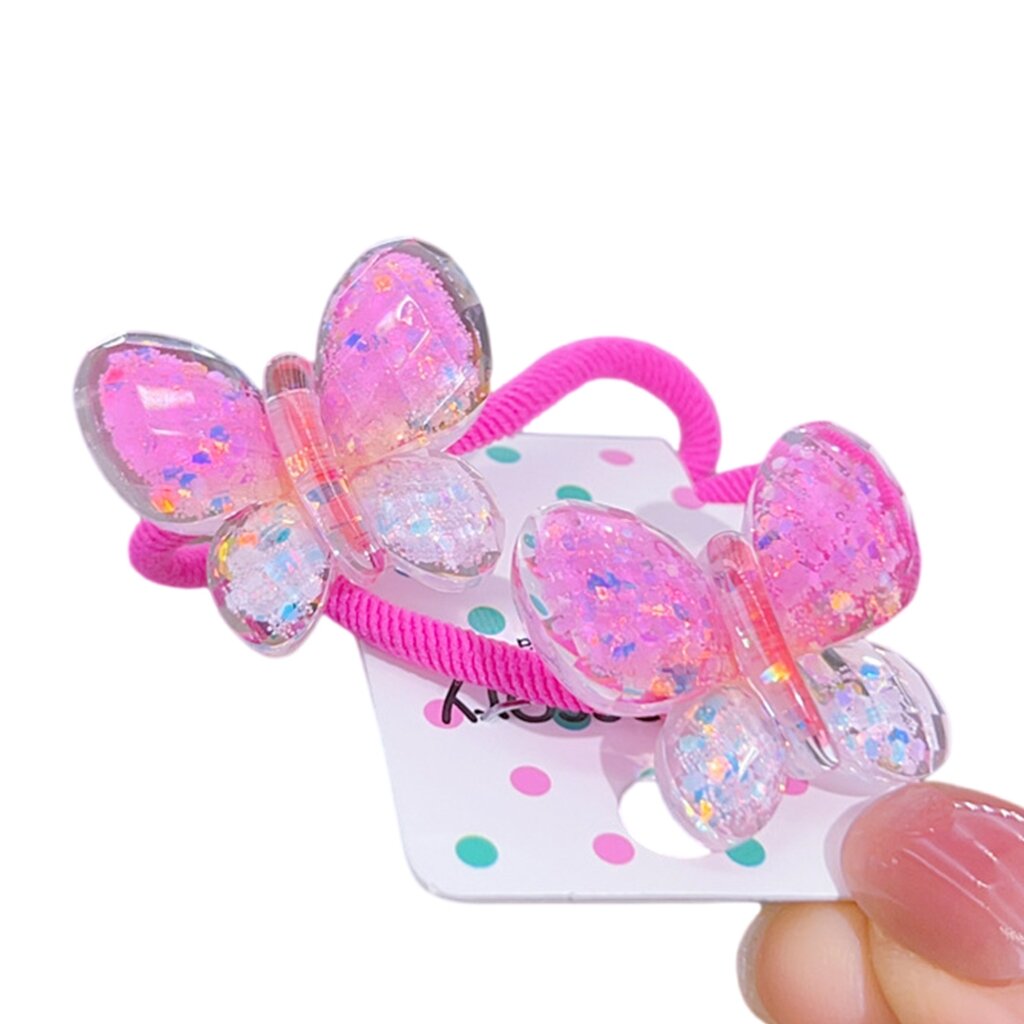 Симпатичный многогранный градиентный цветок с головой бабочки из веревки красного цвета