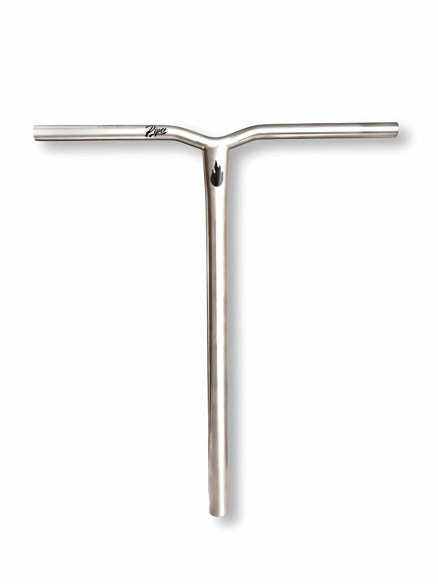 Титановый руль для трюкового самоката PIPE RIDE V2 620мм Raw