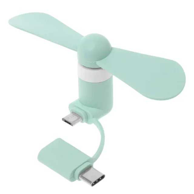 Мини USB-вентилятор для телефона, Color: ios Android