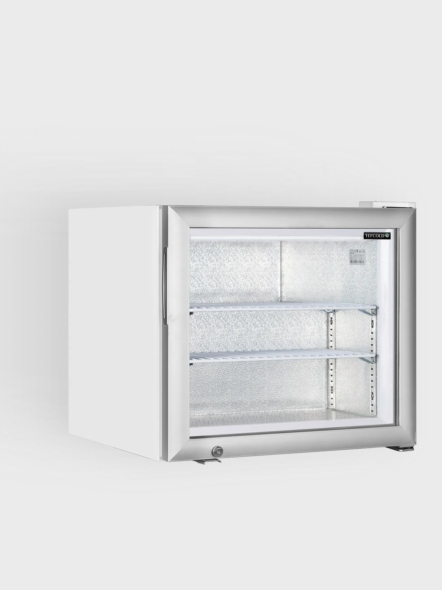 Морозильная камера TEFCOLD UF50G со стеклом, 48 л, 220 Вт, морозильник вертикальный