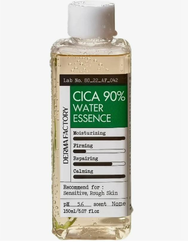 Derma Factory Тонер-эссенция успокаивающая с центеллой азиатской Cica 90% Water Essencen 150мл