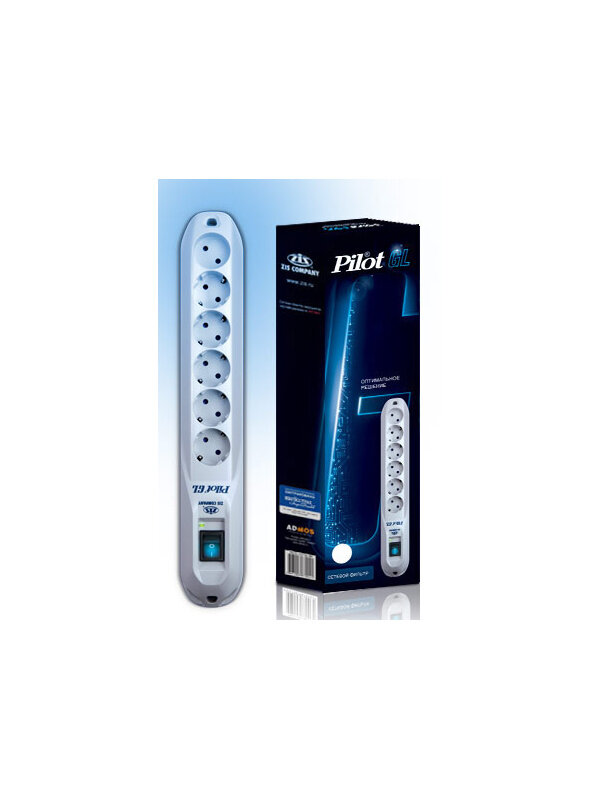 Сетевой фильтр Pilot GL 10м белый (024)