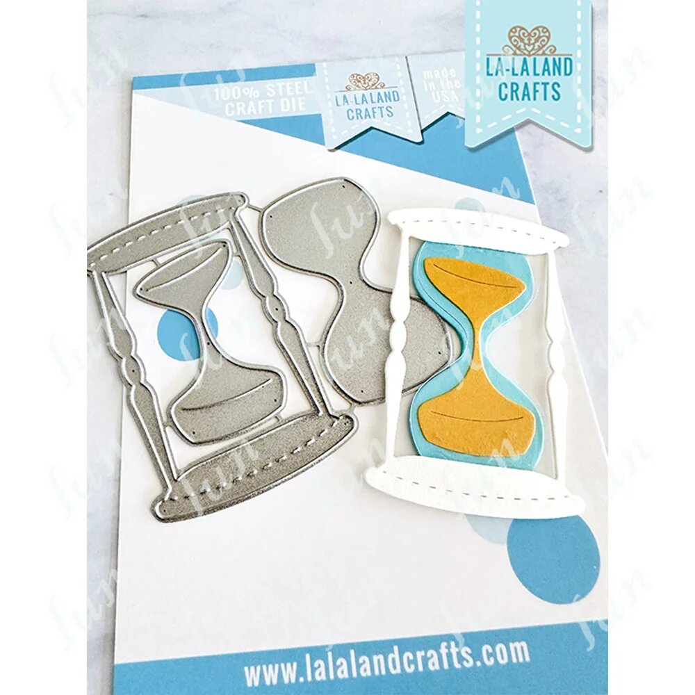 La-La Land Crafts Металлический штамп и трафарет Hourglass