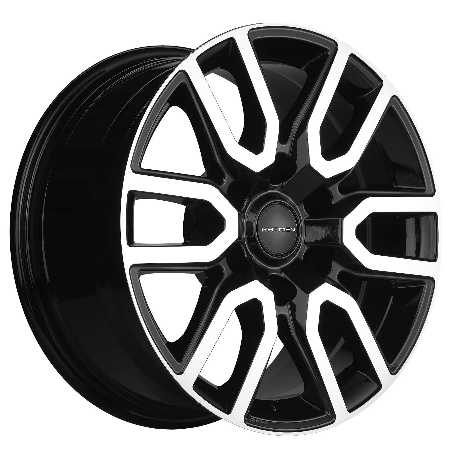Диски автомобильные Khomen Wheels 1723 Haval H9 8x17 6x139,7 ET42 75,1 Black-FP