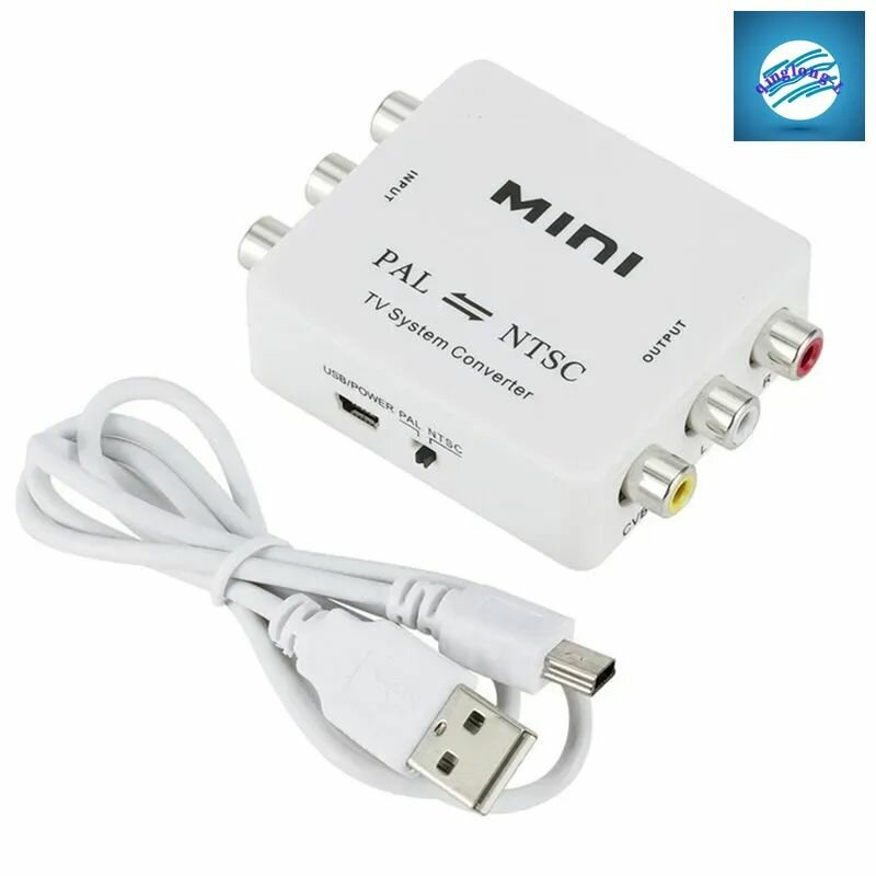 Mini PAL NTSC Двунаправленный телевизионный системный конвертер-переключатель для двухстороннего композитного соединения