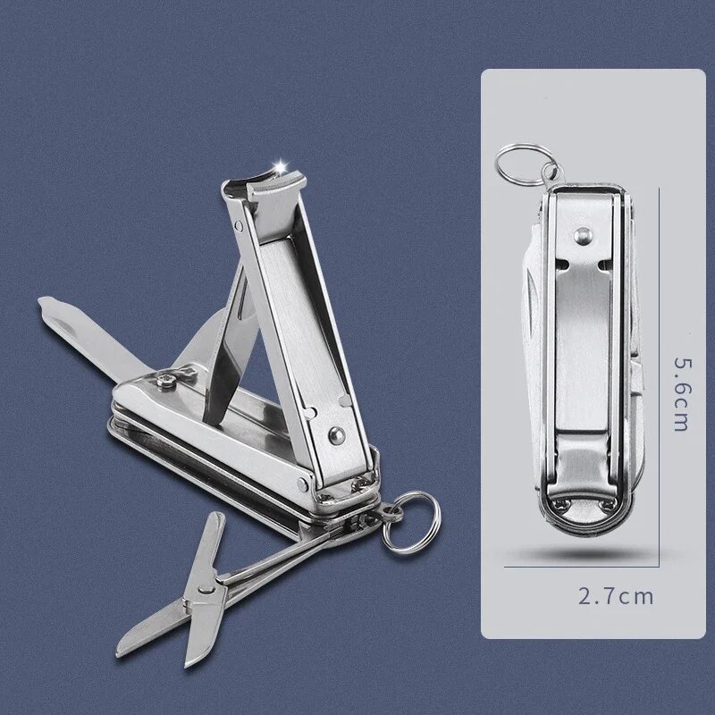 1 шт. 5 в 1 портативная складная машинка для стрижки ногтей мини-ножницы нож пилочка для ногтей многофункциональная резак для ногтей для путешествий маникюр педикюр