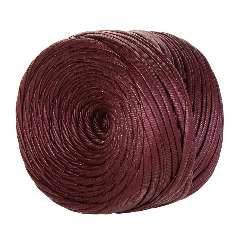 Пряжа из искусственной кожи бордовая, 200г, Color 15
