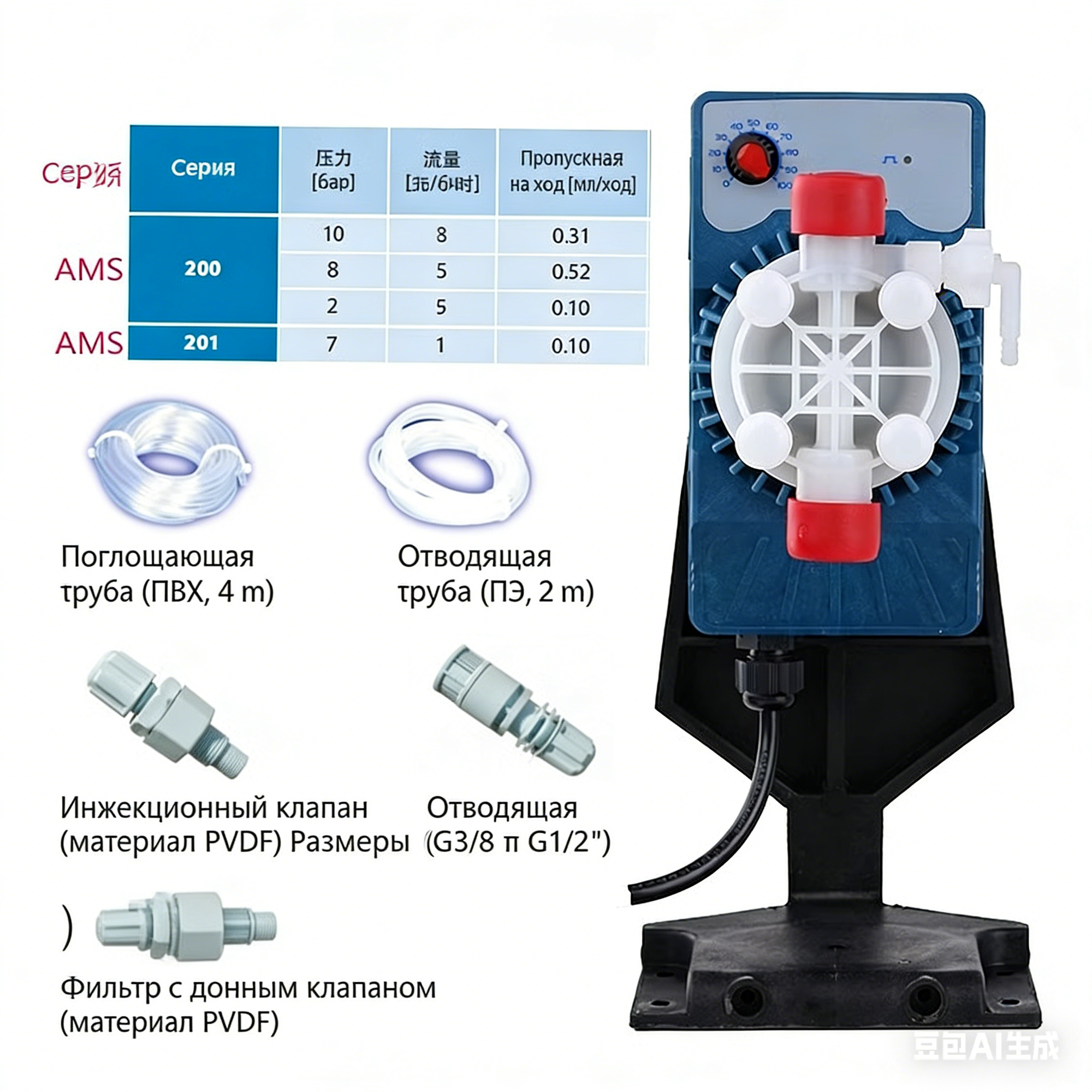 Насос дозирующий SEKO KOMPAKT AMS 200