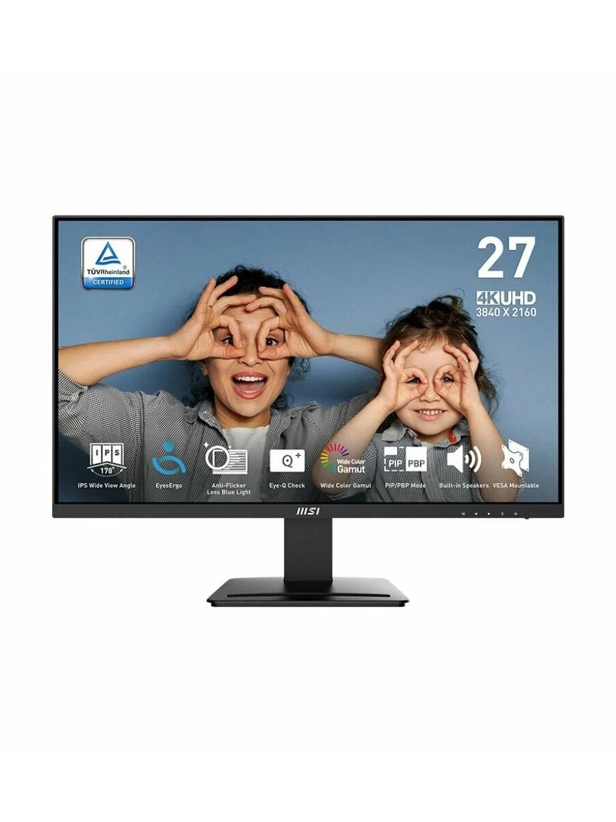 Монитор MSI PRO MP273U (9S6-3PB4CH-247) 27" IPS, 3840x2160, 60 Гц