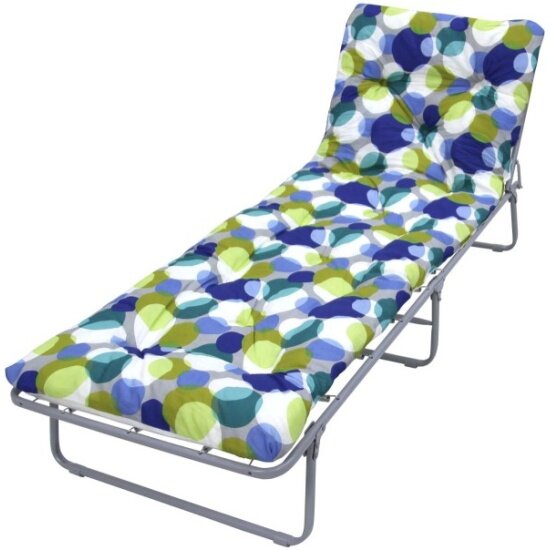 Кровать раскладная Olsa Стефания мягкая крошка гофрокартон арт. с88а/44 (цвет ткани разноцветный рис. круги )