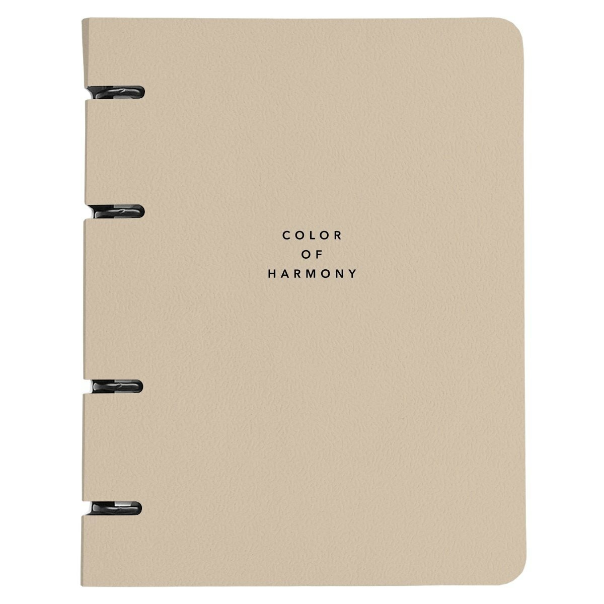 Тетрадь «Block», 120 листов в клетку, бежевый, на кольцах, ламинация