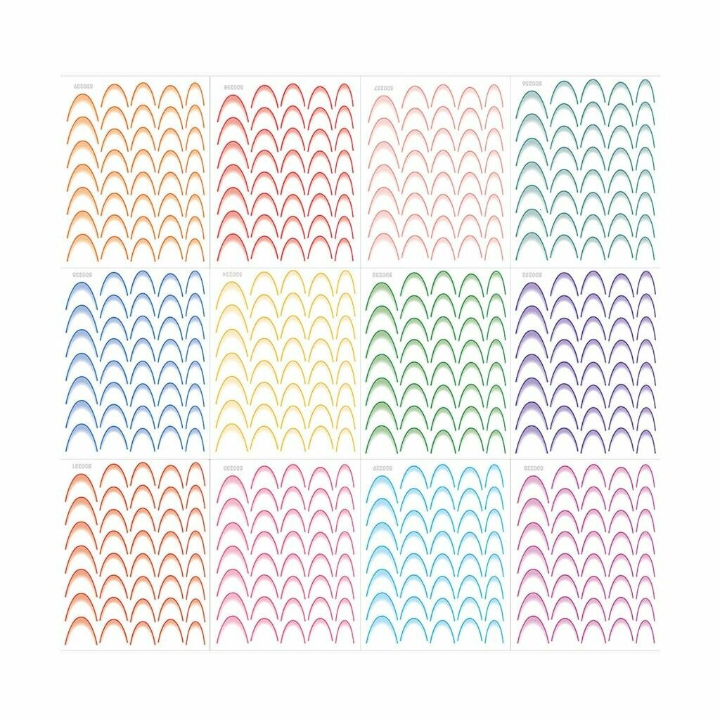 Градиентные наклейки для френча