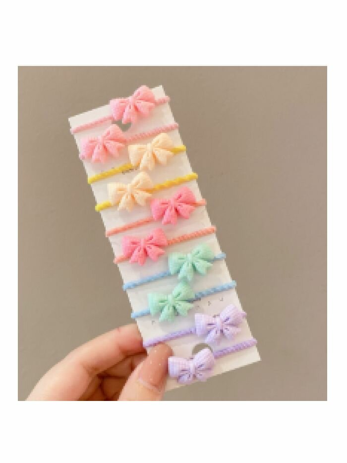 Резинки для волос 10шт. бантики