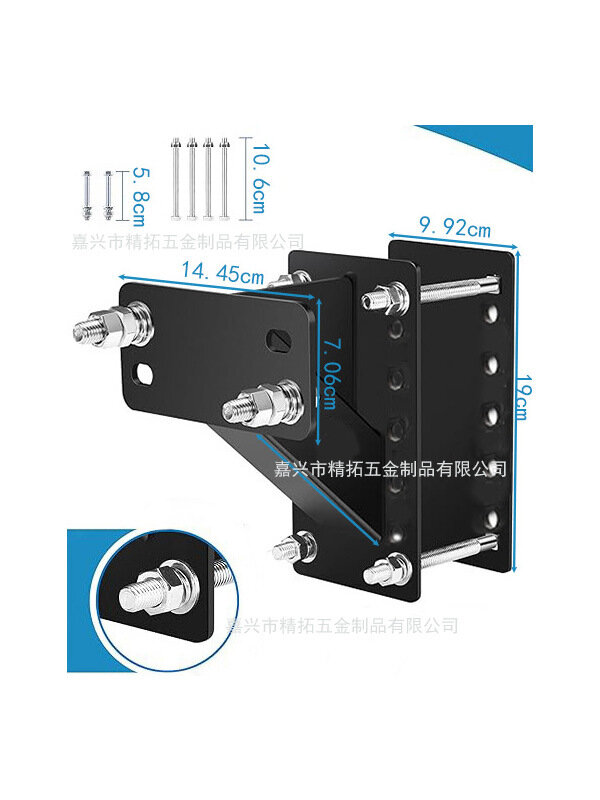 Для трансграничного использования - крепление для запасного колеса прицепа, окрашенные в черный цвет аксессуары для прицепа, кронштейн для шин, крепление для запасного колеса автомобиля для трансграничной торговли.