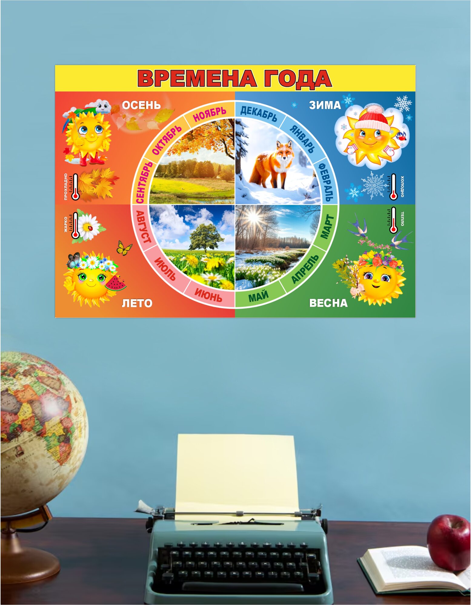 Постер "Времена года", 42х60 см