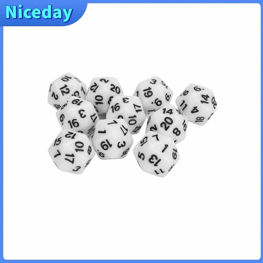 Набор Многогранных Кубиков 10ШТ Белый