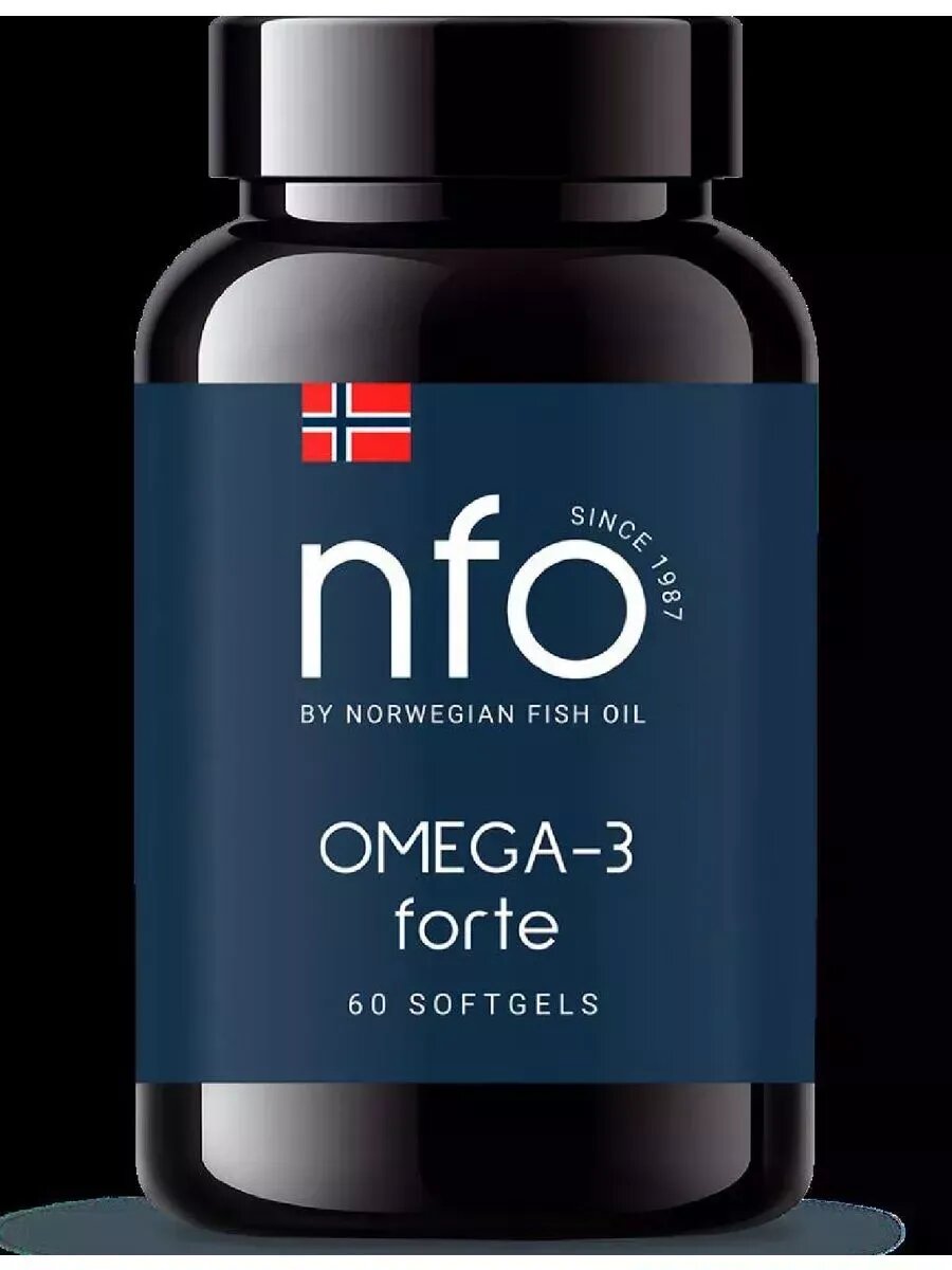 Norwegian fish oil омега-3 форте n60 капс по 1384-1шт.