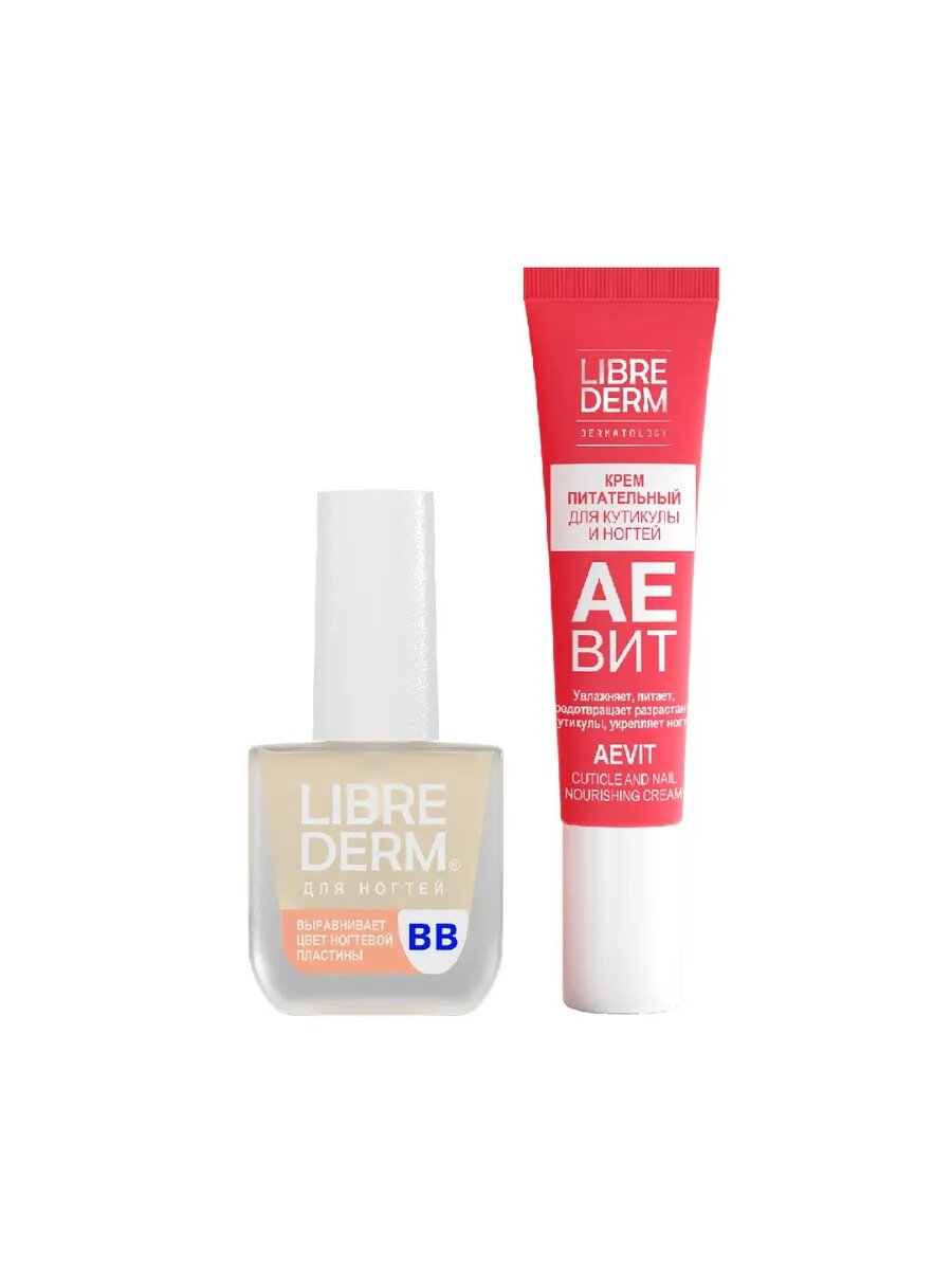 Набор либридерм: крем д/кутикулы и ногтей + лак д/ногтей ВВ