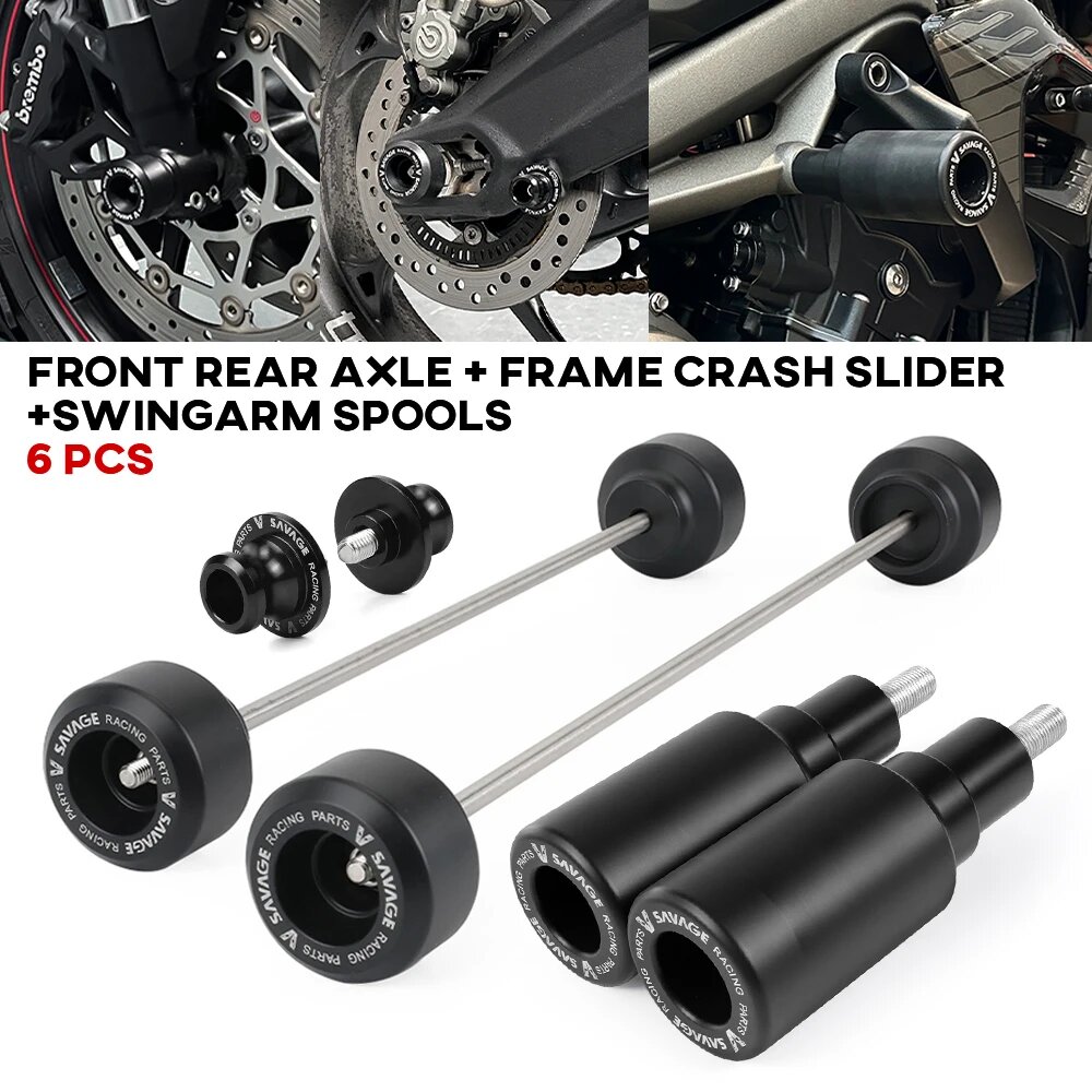 Слайдер вилки переднего моста для Street Triple 765 R S RS 2017-2024 765RS, защита 6pcs Sliders