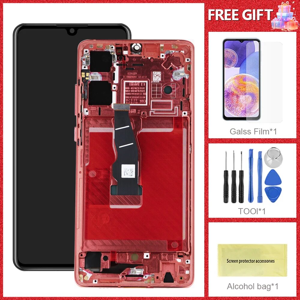 6,1-дюймовый AMOLED для Huawei P30, дисплей ELE-L29 ELE-L09 ELE-L04, дигитайзер сенсорного ЖК-экрана P30, запасные части в сборе