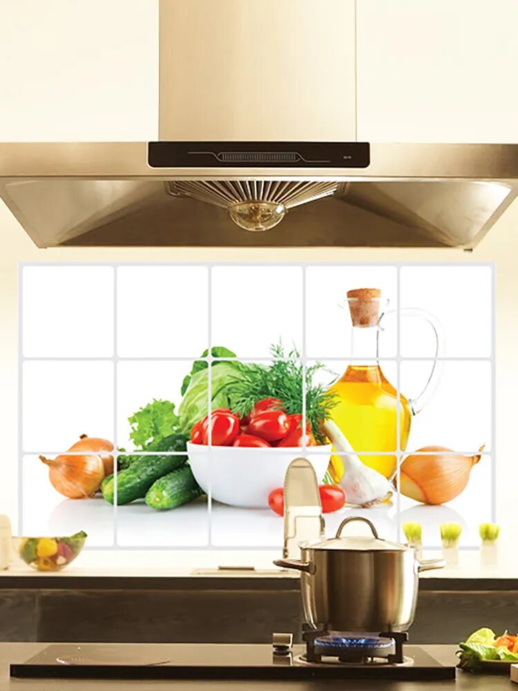 Кухонные маслостойкие наклейки, термостойкие наклейки