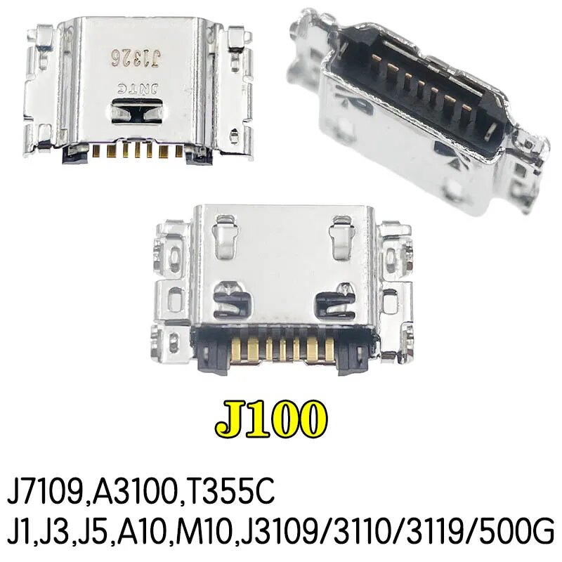 2-10 шт. 7-контактный разъем Micro USB для зарядки мобильных устройств Samsung J5 J7 A7 A8 A10 J330 J530 J730 J1 J100 J500 J5008 J700F J7008