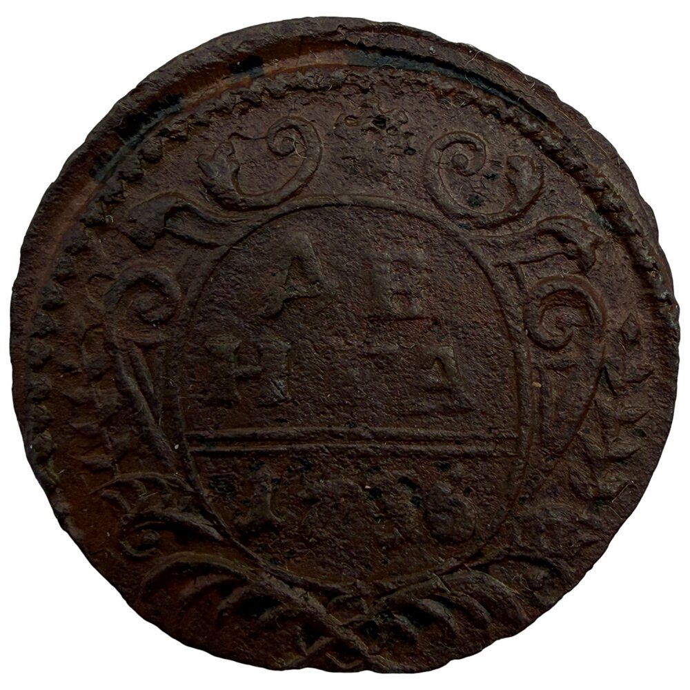 Российская империя 1 деньга 1736 г.
