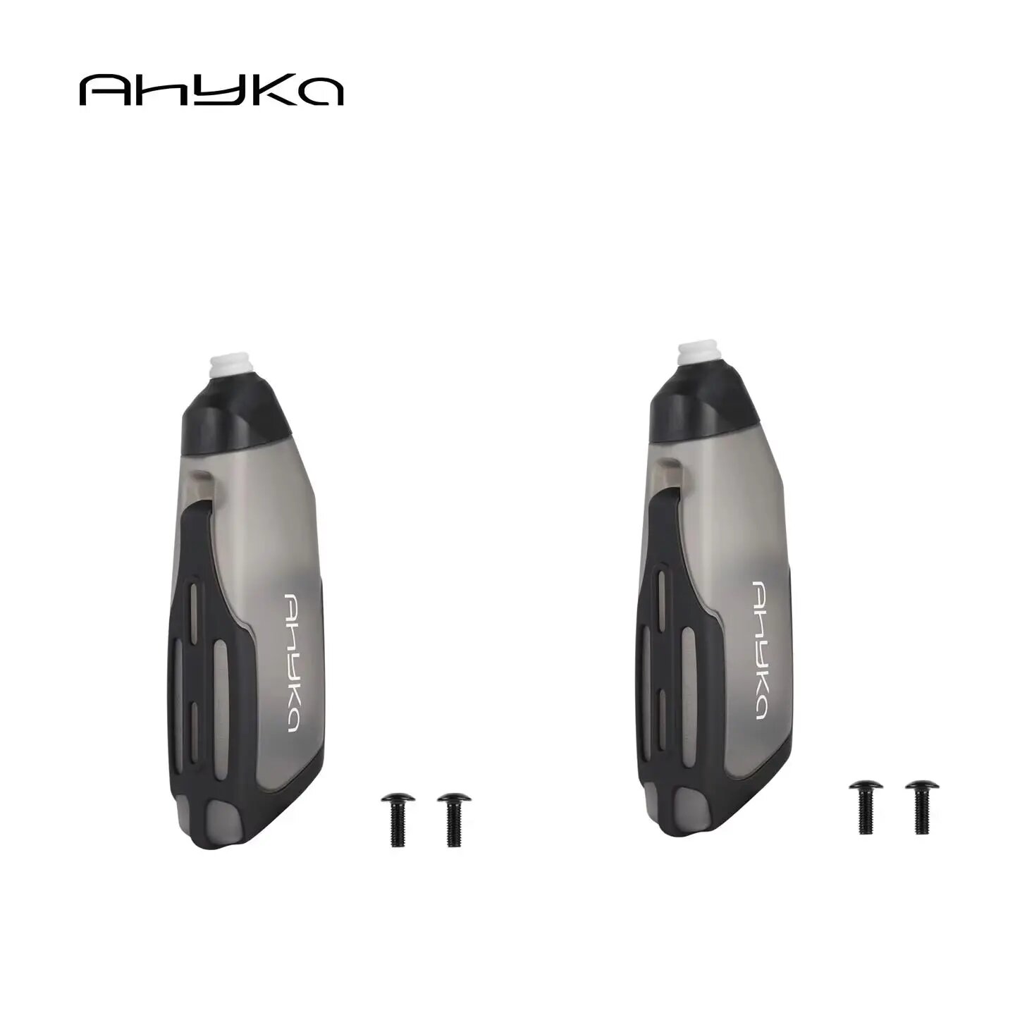 Фляги AhyKa 600 мл, черные, 2 шт.