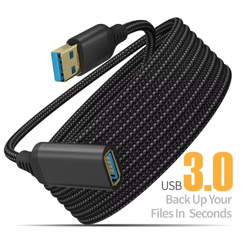 Кабель-удлинитель USB 3.0 1м/2м/3м/5м Для USB-камер, Зарядных Устройств Для Мобильных Телефонов, 5m
