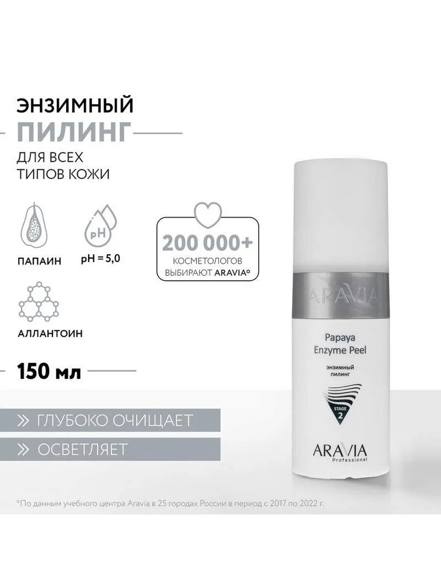 Пилинг для лица ARAVIA Professional Papaya Enzyme Peel с энз