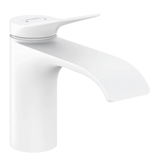 Смеситель для раковины Hansgrohe Vivenis 80 без сливного гарнитура 75012700, матовый белый