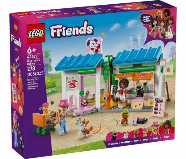 Конструктор LEGO Friends 42677 Пекарня с лакомствами для собак (Lego 42677)