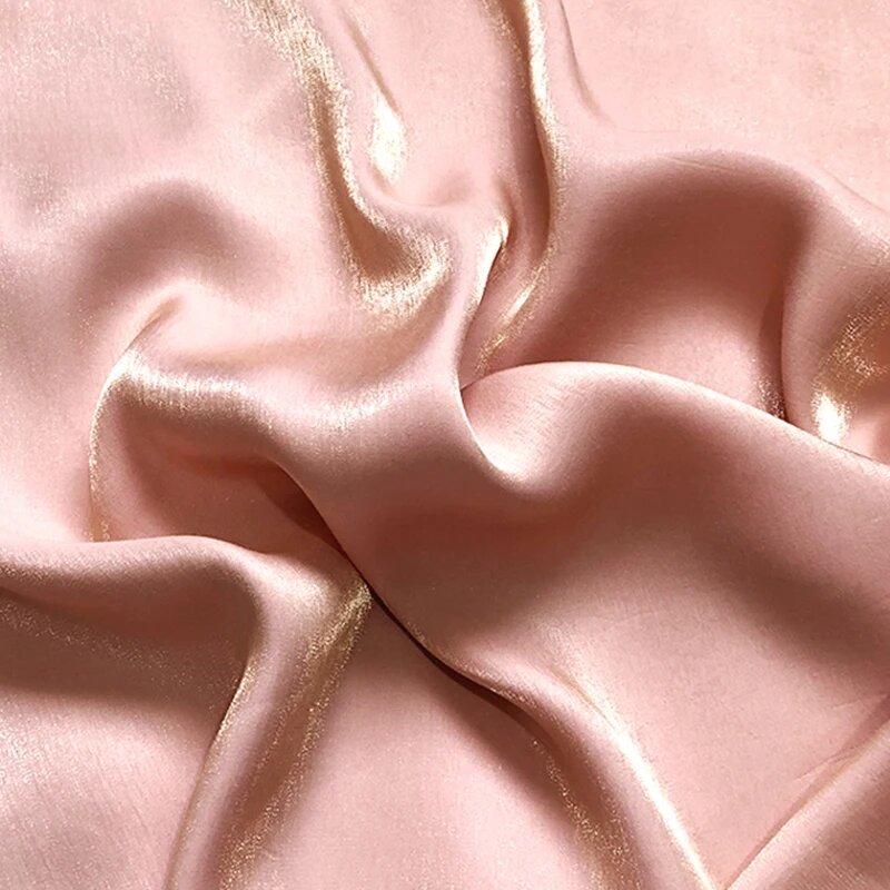 Шелково-льняно-вискозная ткань для пошива 150см Розовый, Golden Pink