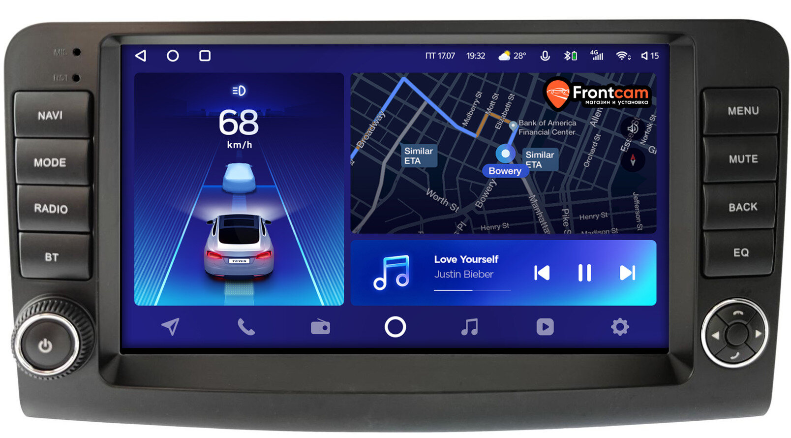 Штатная магнитола Teyes CC2 PLUS 4/32 9" RM-9-4638 Mercedes-Benz GL (x164), ML (w164) 2005-2011 (Тип 1) Android 10 (4G-SIM, DSP, QLed)