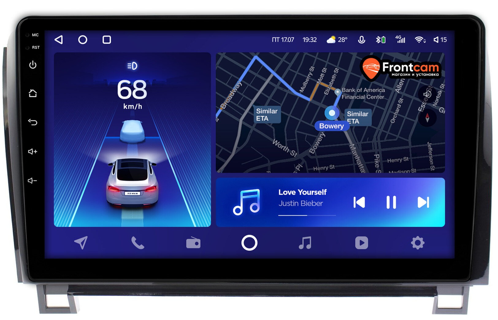 Штатная магнитола Toyota Sequoia 2, Tundra 2 2007-2022 Teyes CC2 PLUS 6/128 10" RM-1062 Android 10 (4G-SIM, DSP, QLed) (без усилителя JBL)
