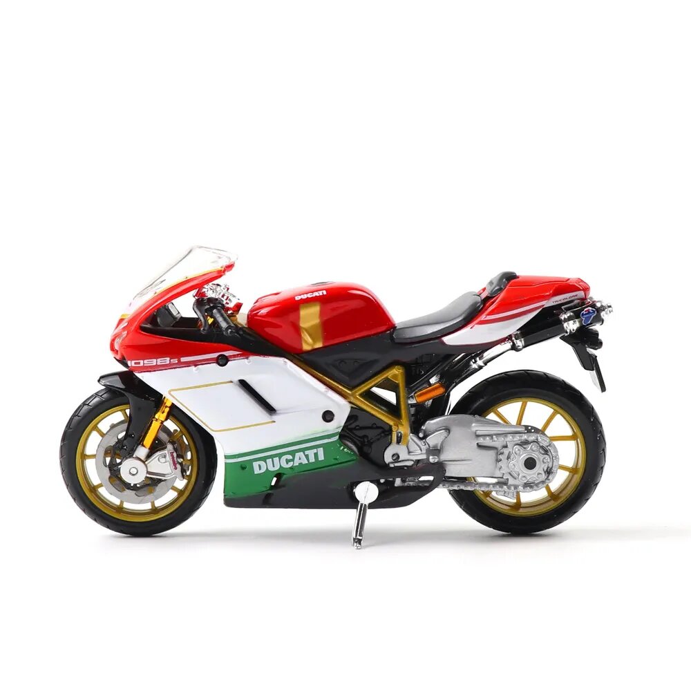 Игрушечный мотоцикл Maisto Ducati 1098s 1/18 для детей от 7 до 9 лет — фото 1